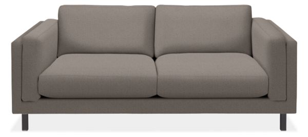 Cade 81" Sofa in Flint Grey with Natural Steel Legs - Modern Sofas and Loveseats on Sale ...